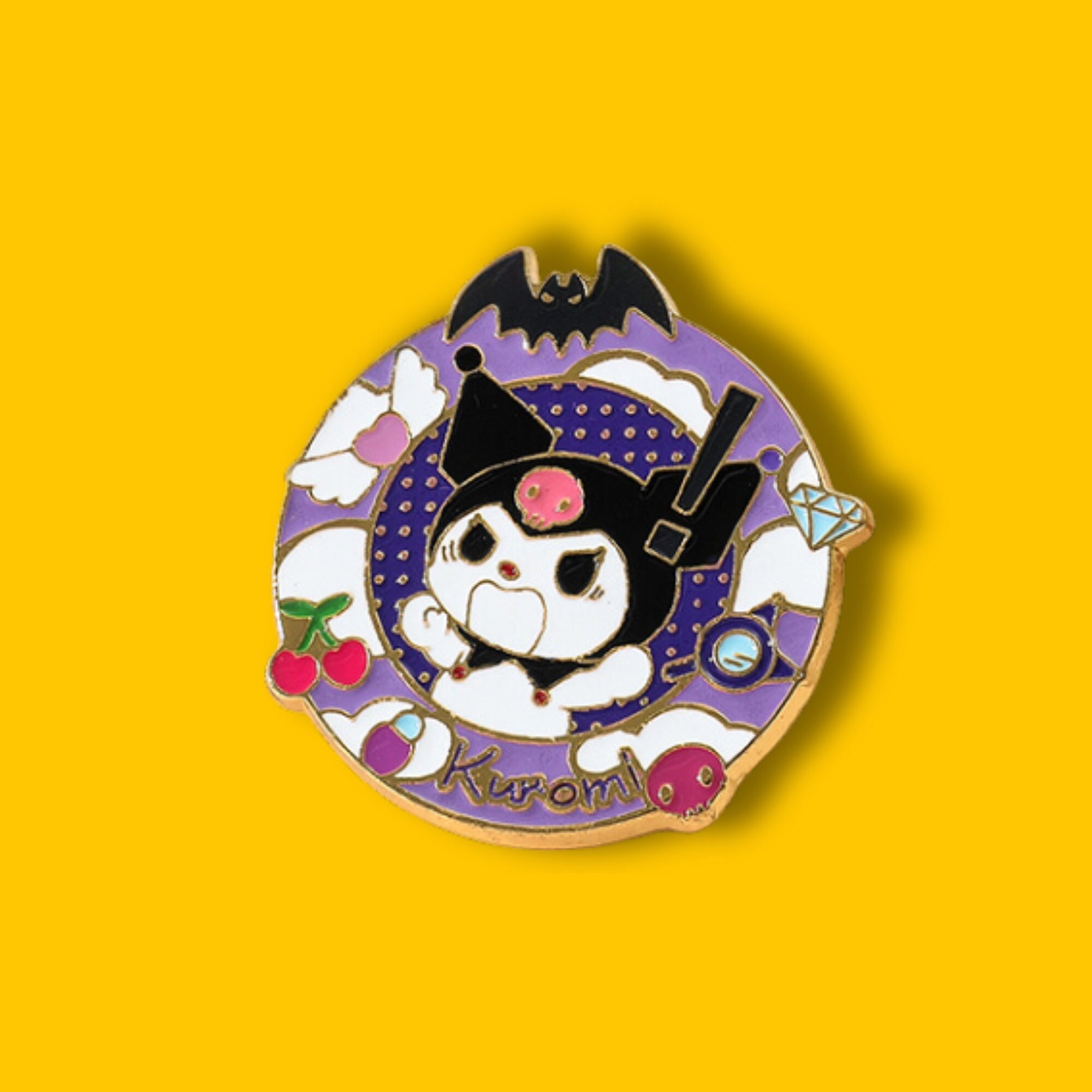 Kuromi Kawaii Enamel Pin Gift - Etsy