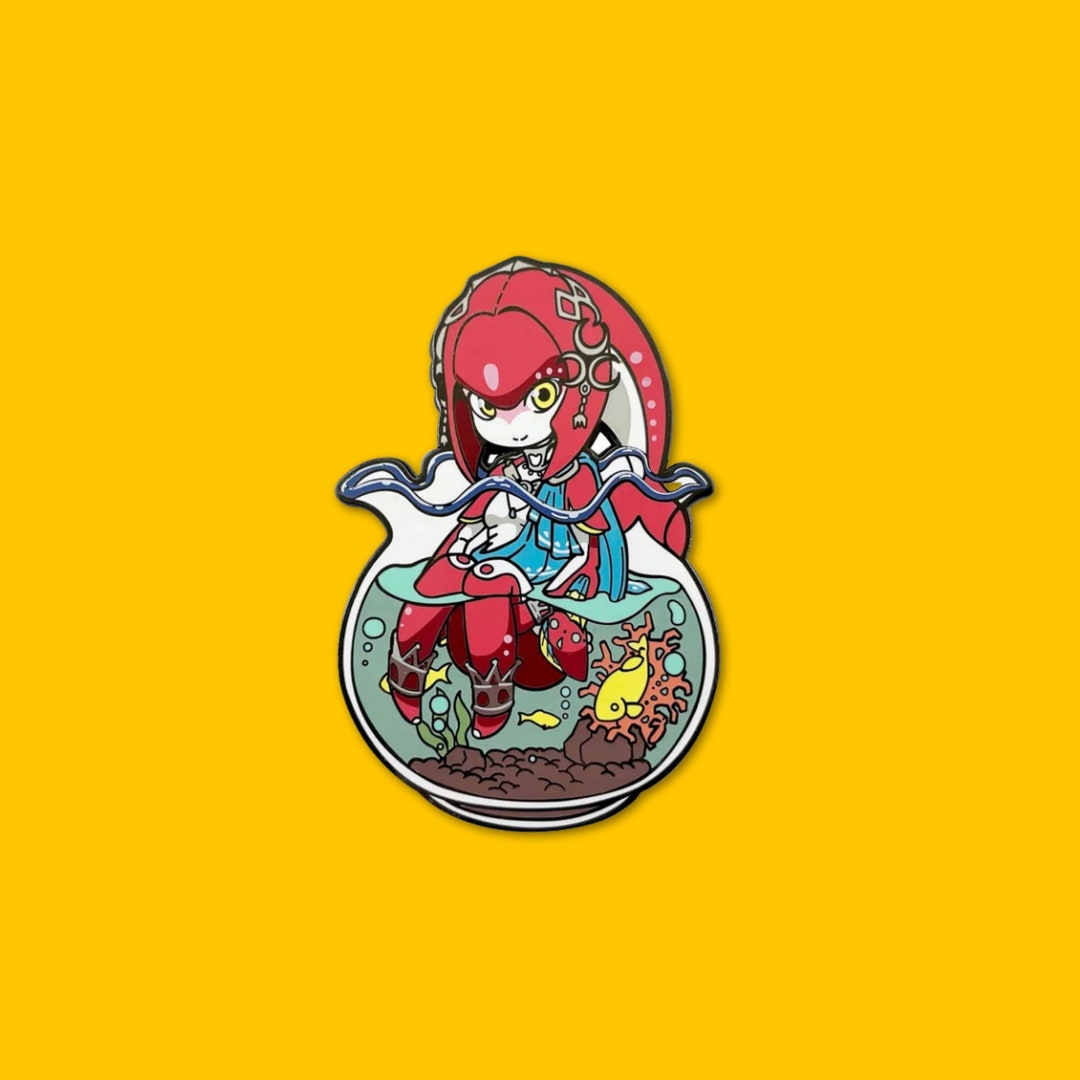 Legend Of Zelda Botw Mipha Gaming Enamel Pin Gamer T Etsy