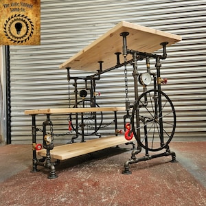 The Chain Steampunk TV Stand - Retro Industrial Art - Etsy