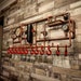 Steampunk Coat Rack - Retro Industrial Wall Art - Etsy