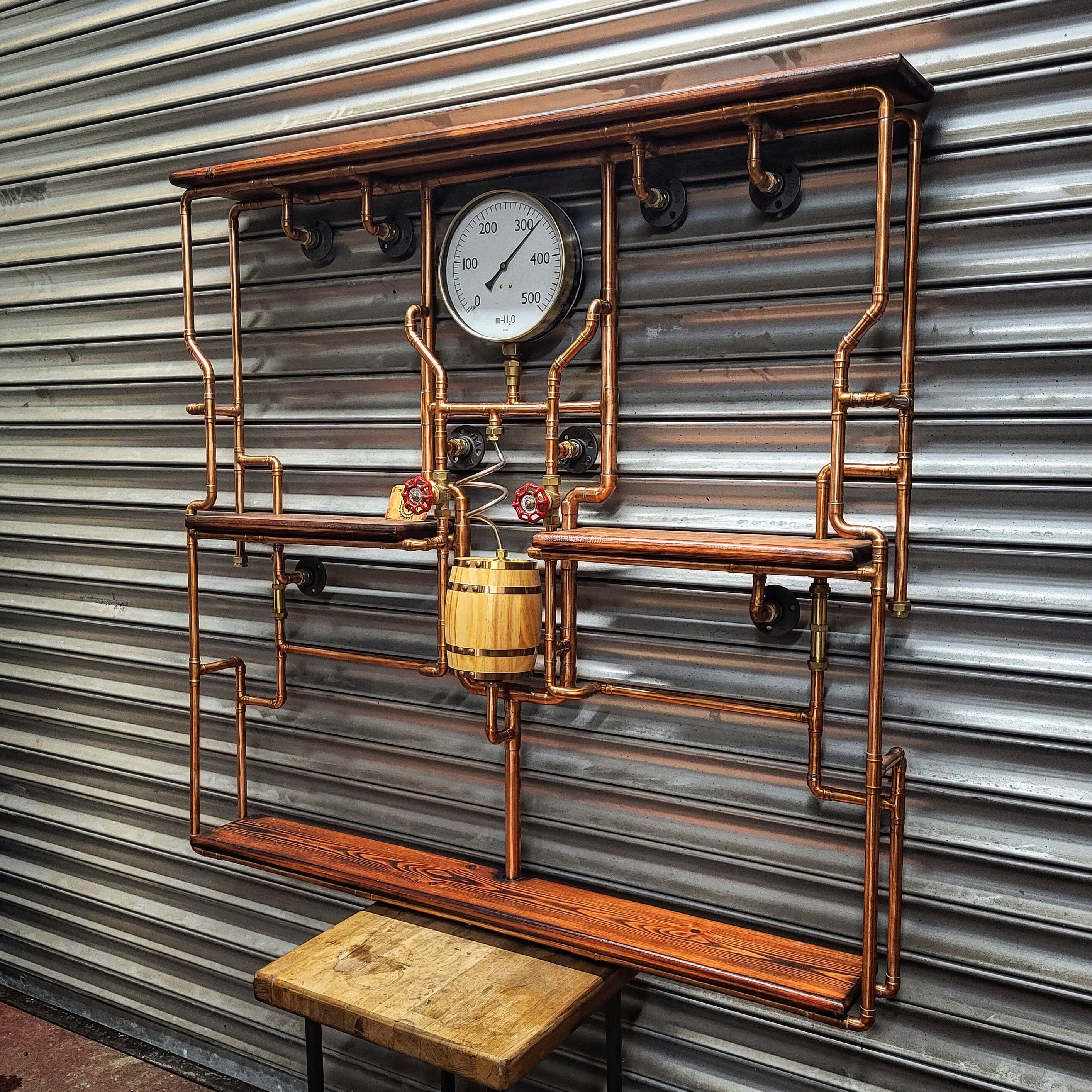 Industrial Steampunk Shelving: the Reynolds Edition - Functional Art ...