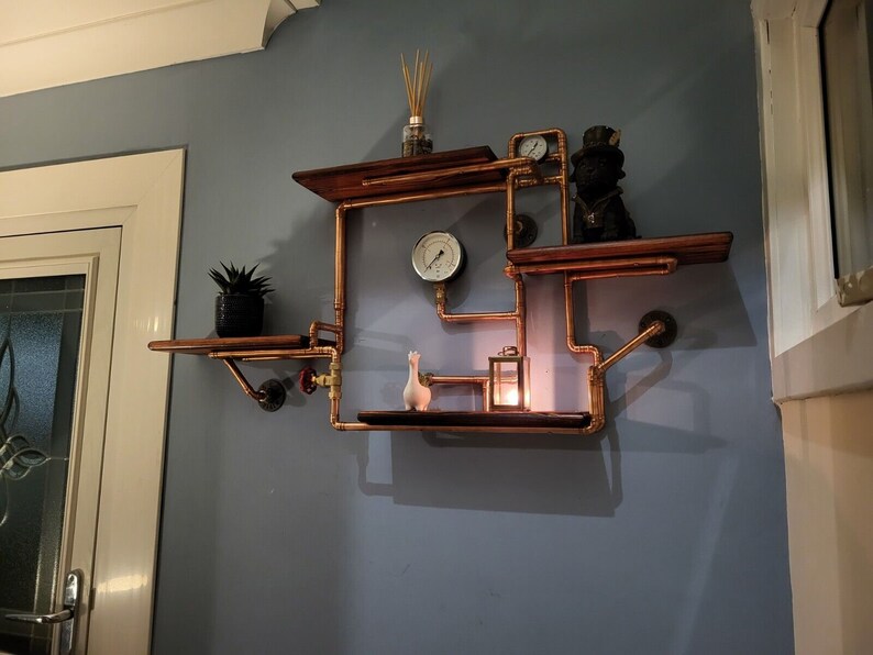 Brunel Steampunk Shelving Unit Retro Industrial Wall Art - Etsy