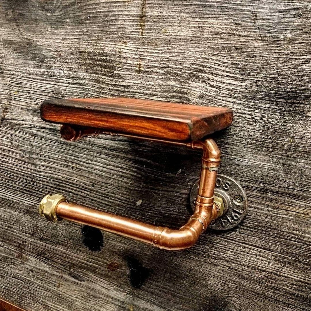 Steampunk Copper Pipe Toilet Paper Holders - Etsy