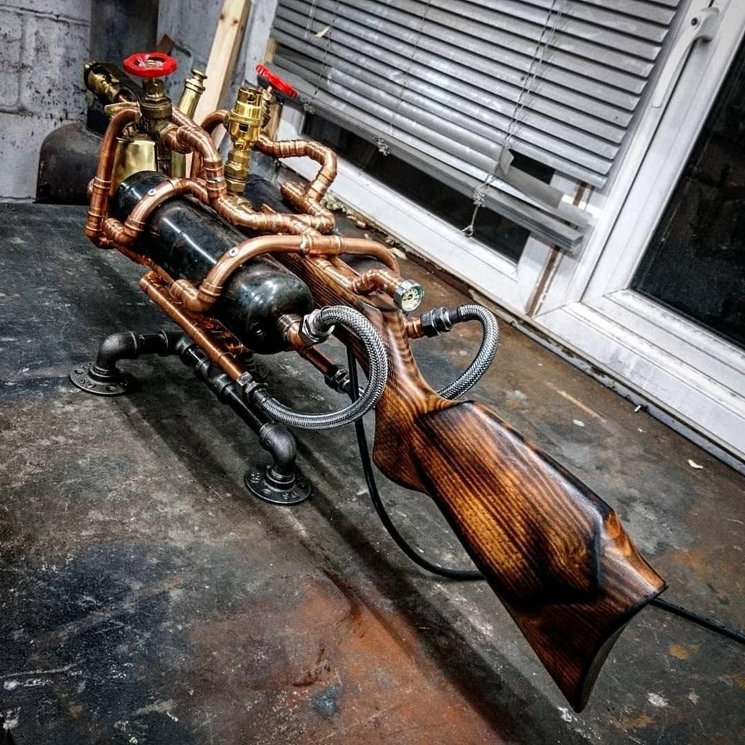 The Brett Flamethrower Table Lamp - Etsy