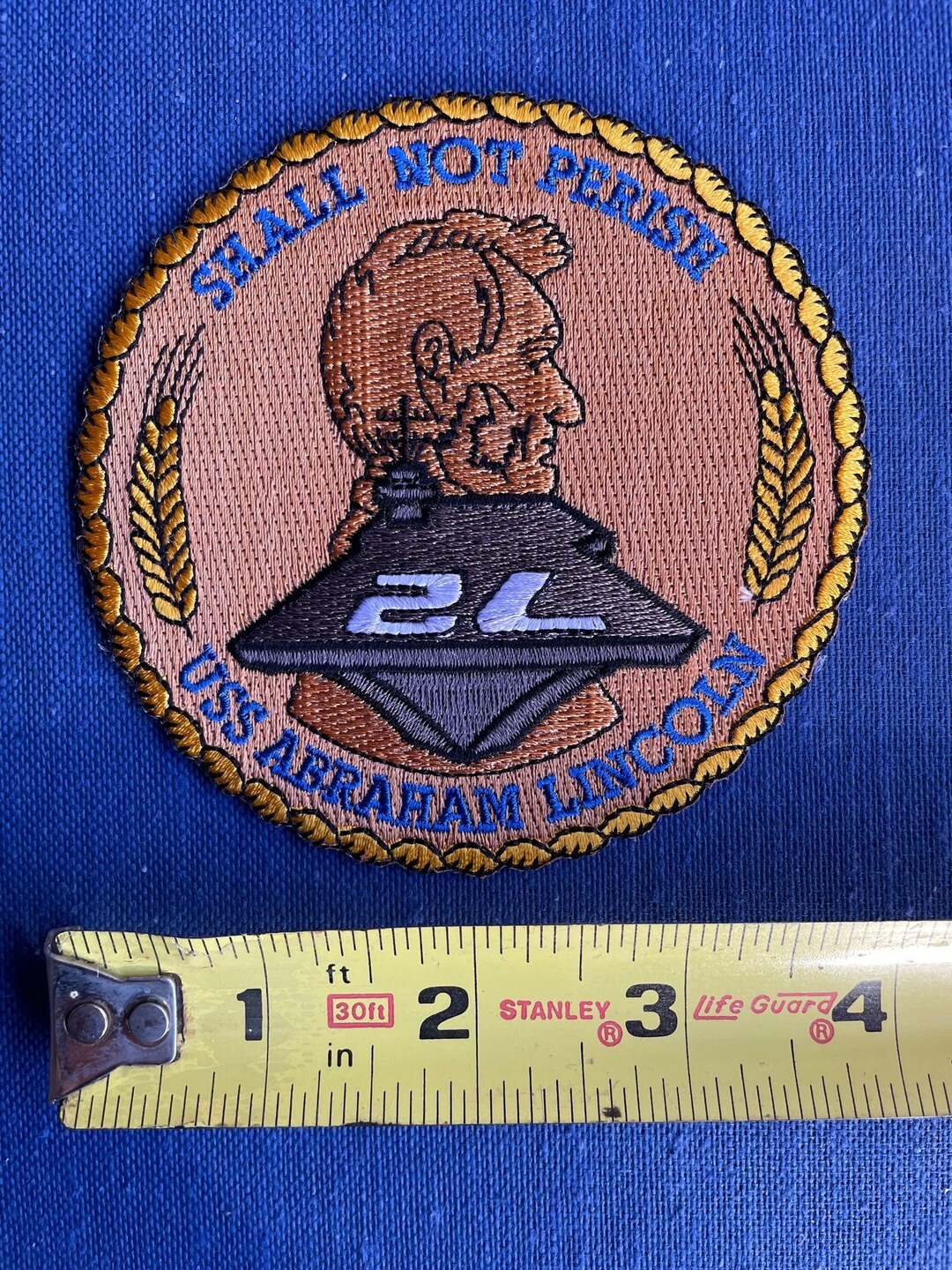 US Navy Embroidered Patch USS Abraham Lincoln CVN-72 *mint* Aircraft ...