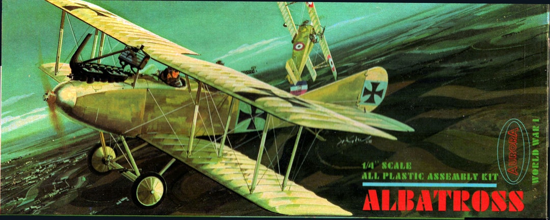 Model Airplane Kit - Aurora 1/48-scale WW1 German Albatros C.III ...