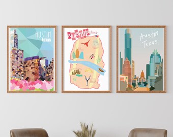 Austin Texas Printable Art - Etsy