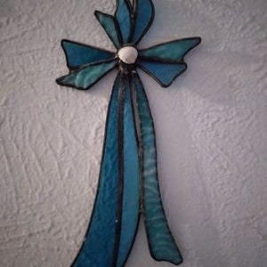 Stained Glass Ribbon Cross - Etsy