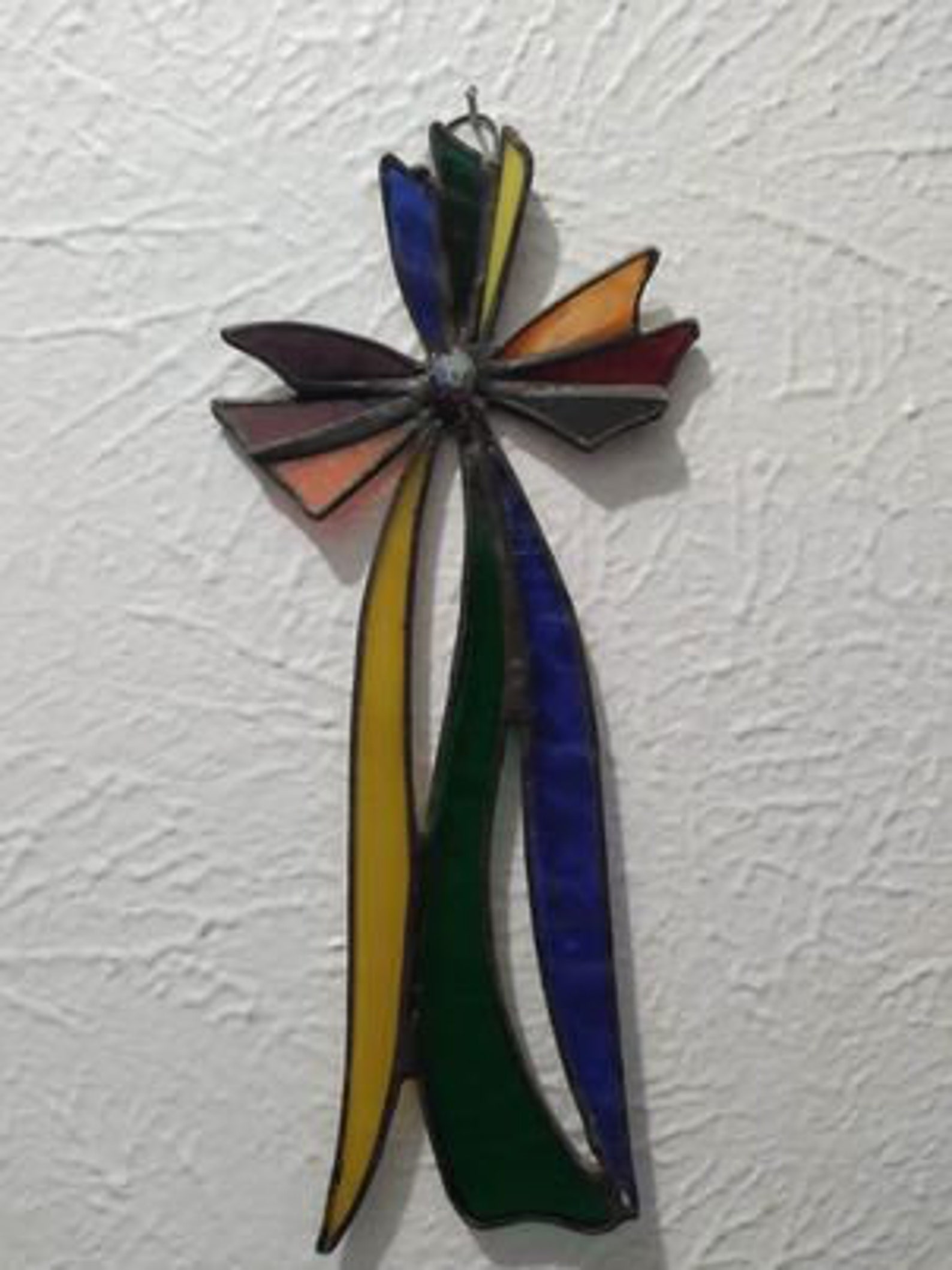 Stained Glass Ribbon Cross - Etsy