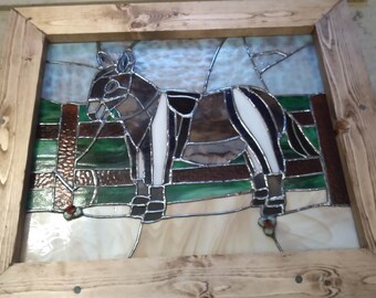 Stained Glass Donkey - Etsy