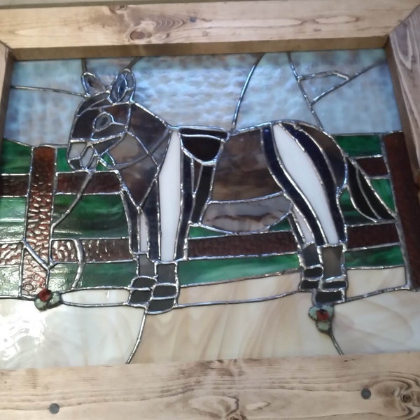 Donkey Stained Glass - Etsy