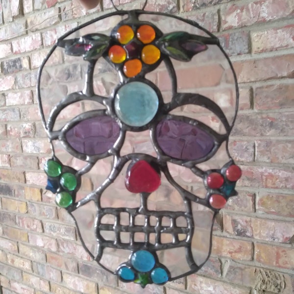 Stained Glass Patterns Sugar Skull - Etsy