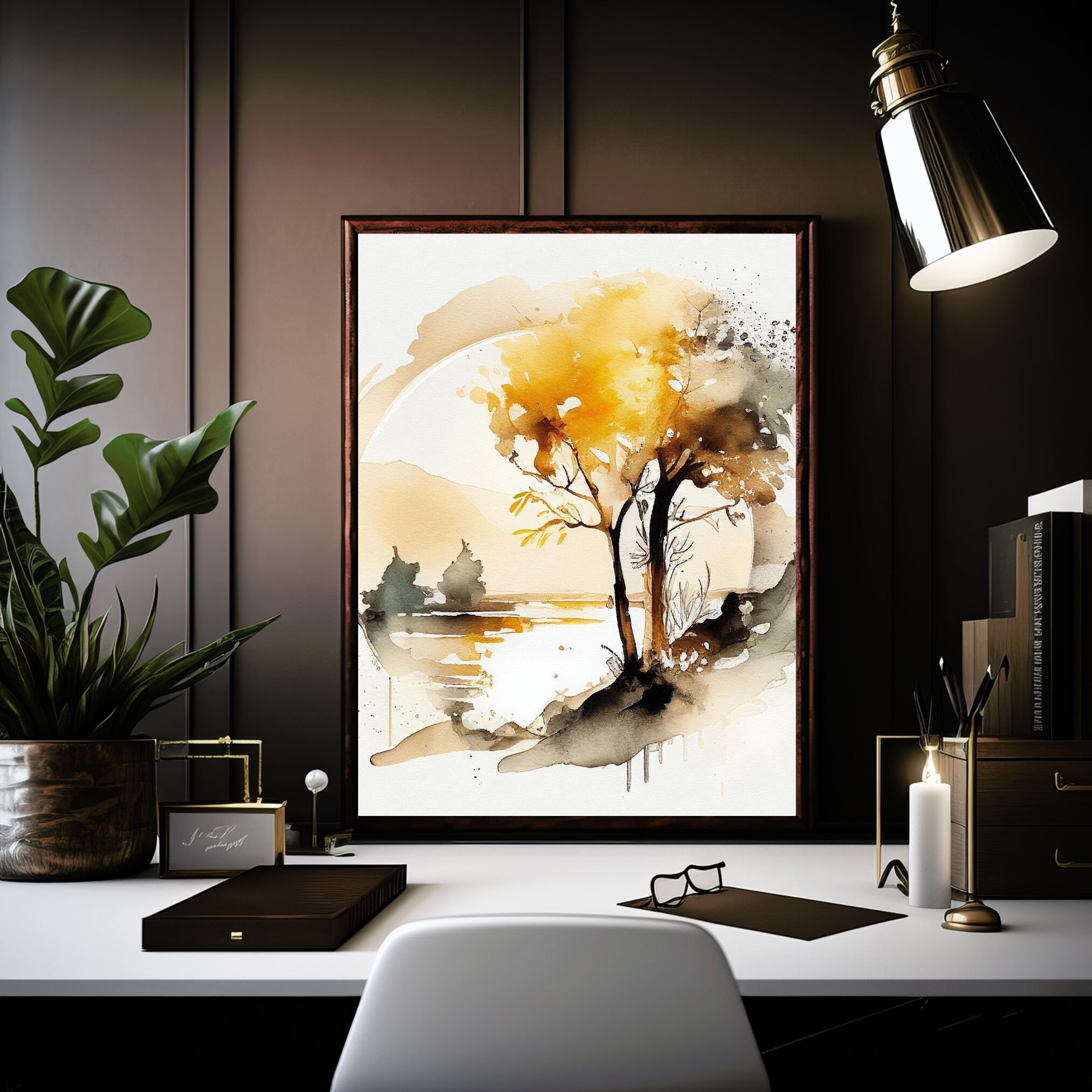 Sunrise Art Print PRINTABLE Art Landscape Wall Art Digital Art Print ...