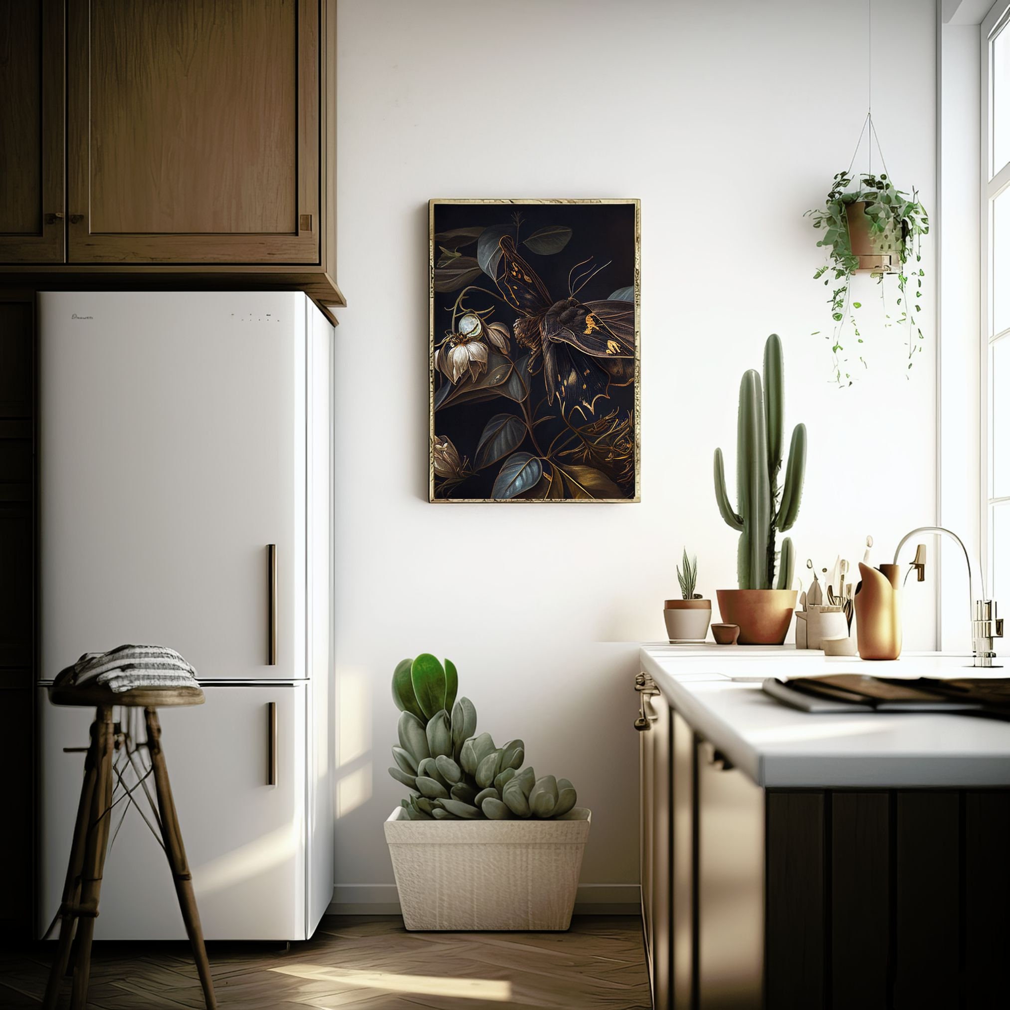 Dark Botanical PRINTABLE Art Floral Art Prints Digital Art Prints Moody ...