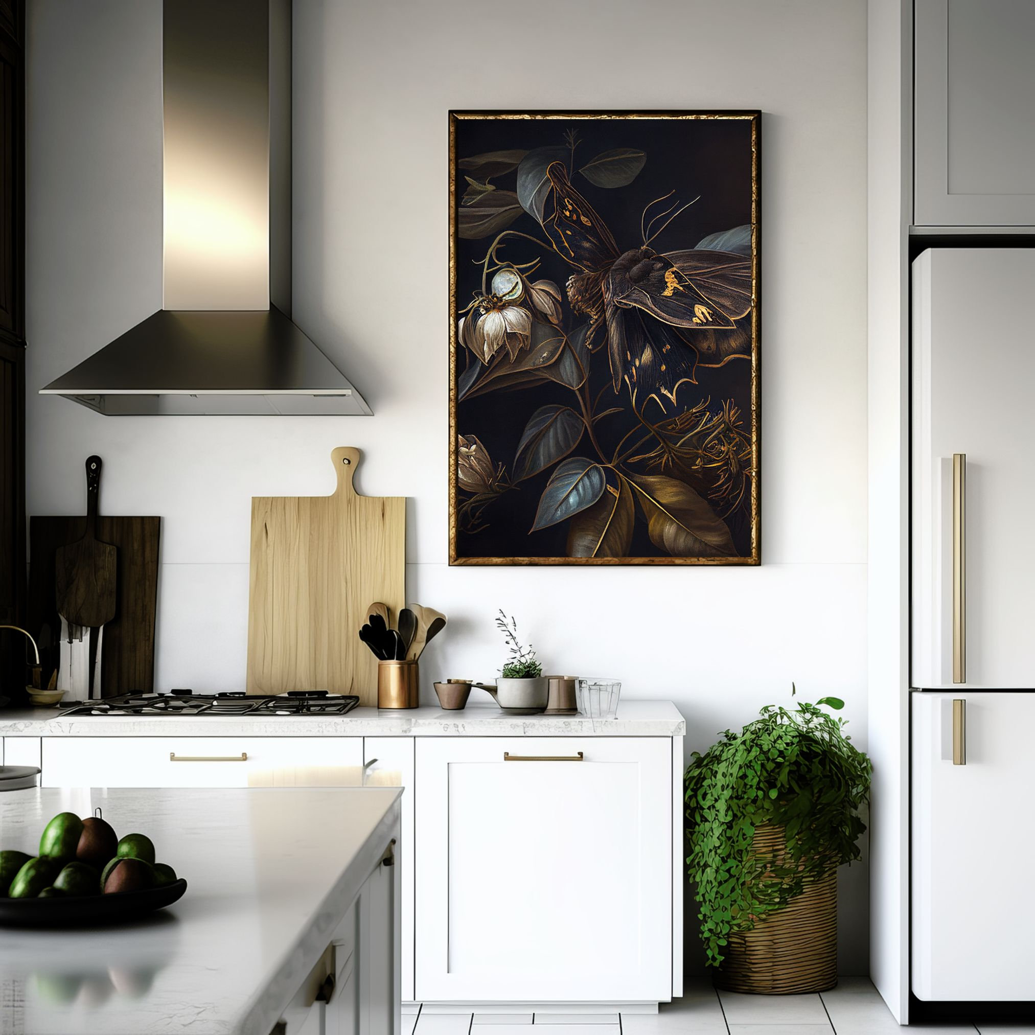 Dark Botanical PRINTABLE Art Floral Art Prints Digital Art Prints Moody ...