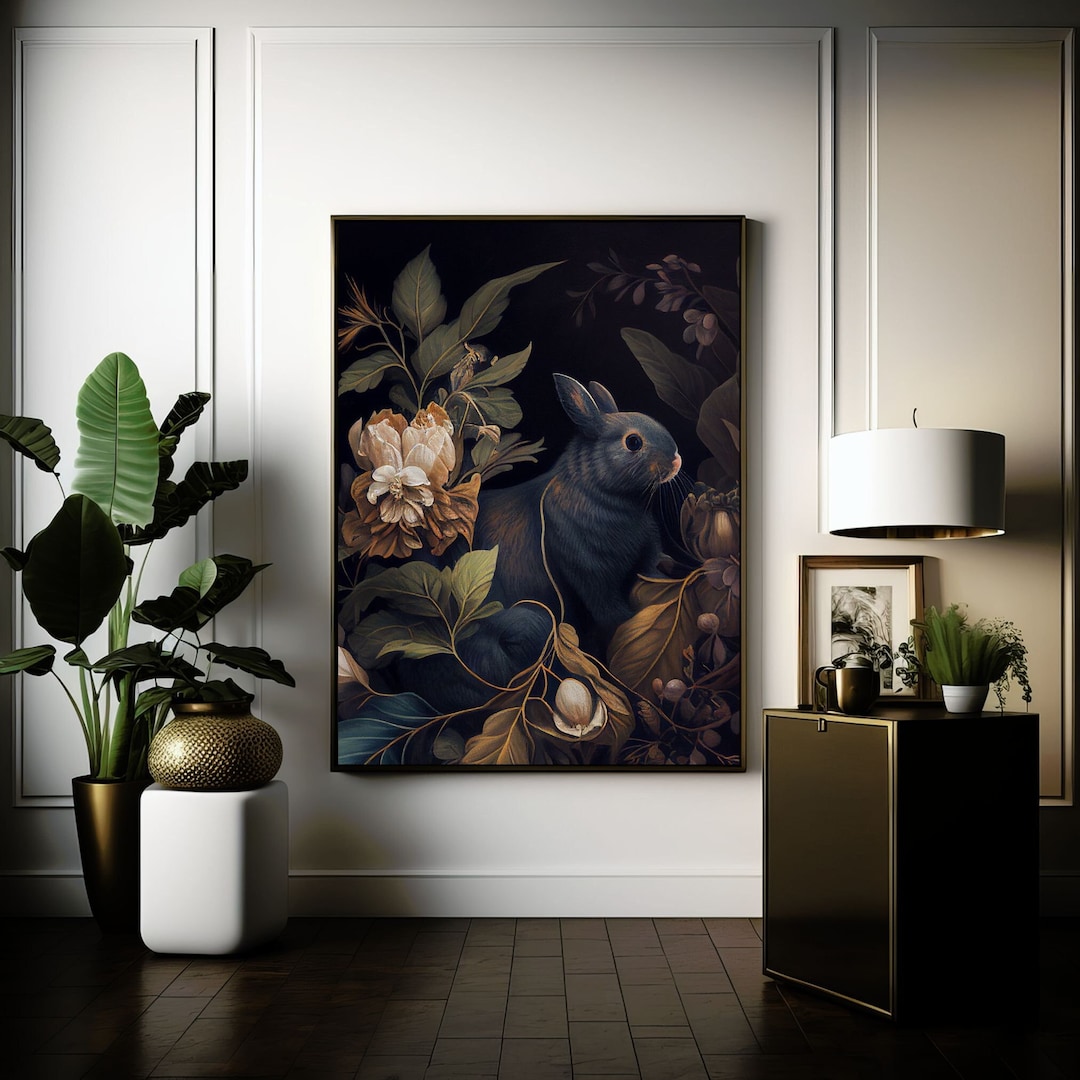Dark Botanical PRINTABLE Art Floral Art Prints Digital Art Prints Moody ...
