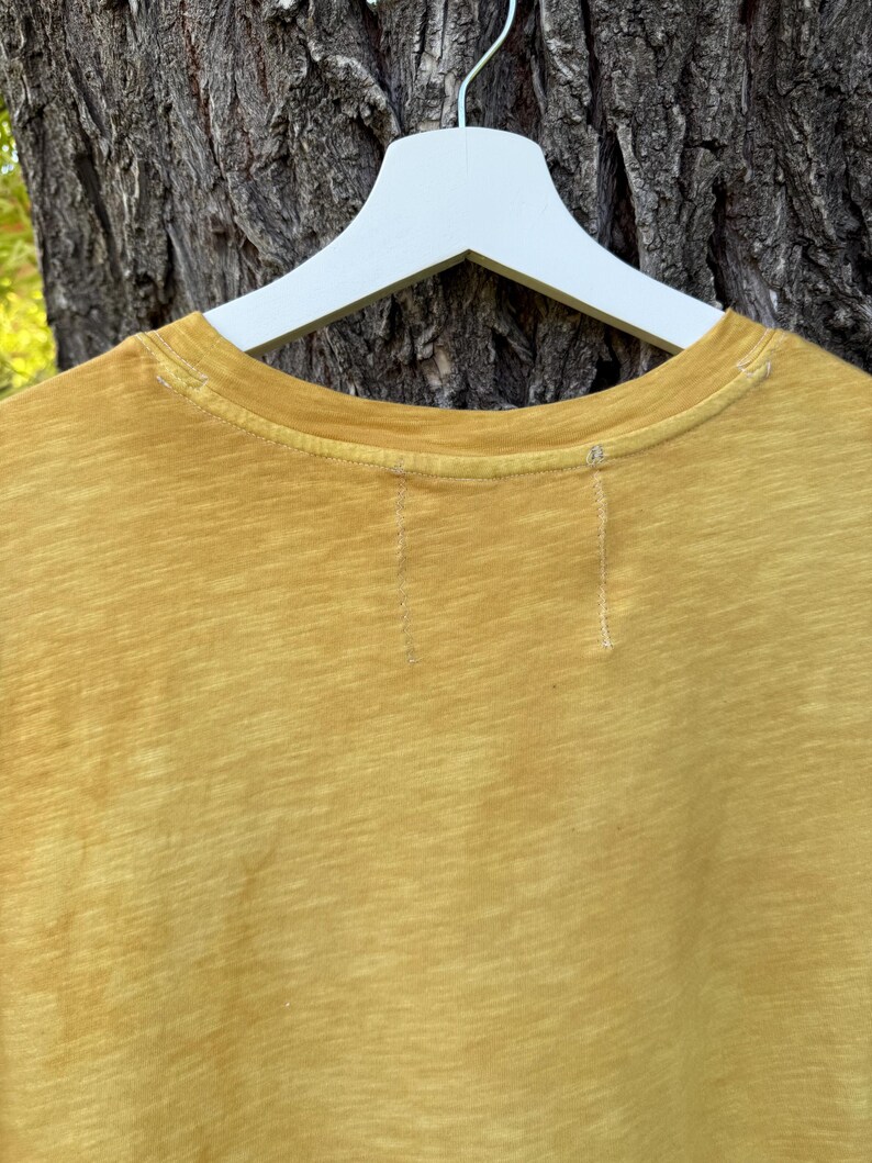 XL Upcycled Mustard Yellow Bee T-shirt Maxi Dress: Comfortable ...
