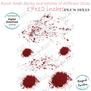 Blood Spray Splatter and Spots for Sublimation Projects - Etsy