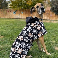 Great Dane Coat, Great Dane Fleece Coat, Dog Trench Coat, Fleece Dog ...