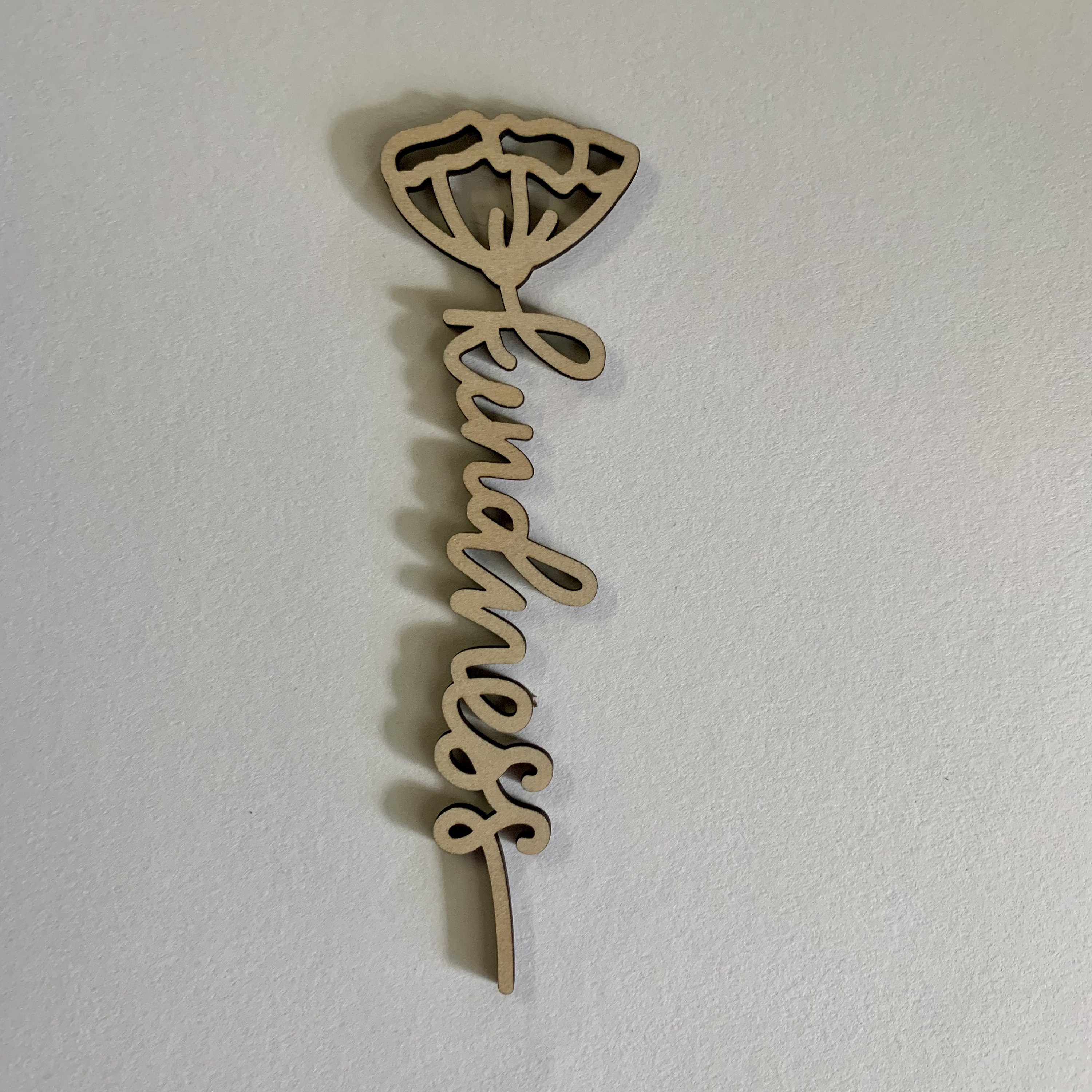 Garden Stakes Garden Decor Wooden Flowers Flower Pot Stakes - Etsy