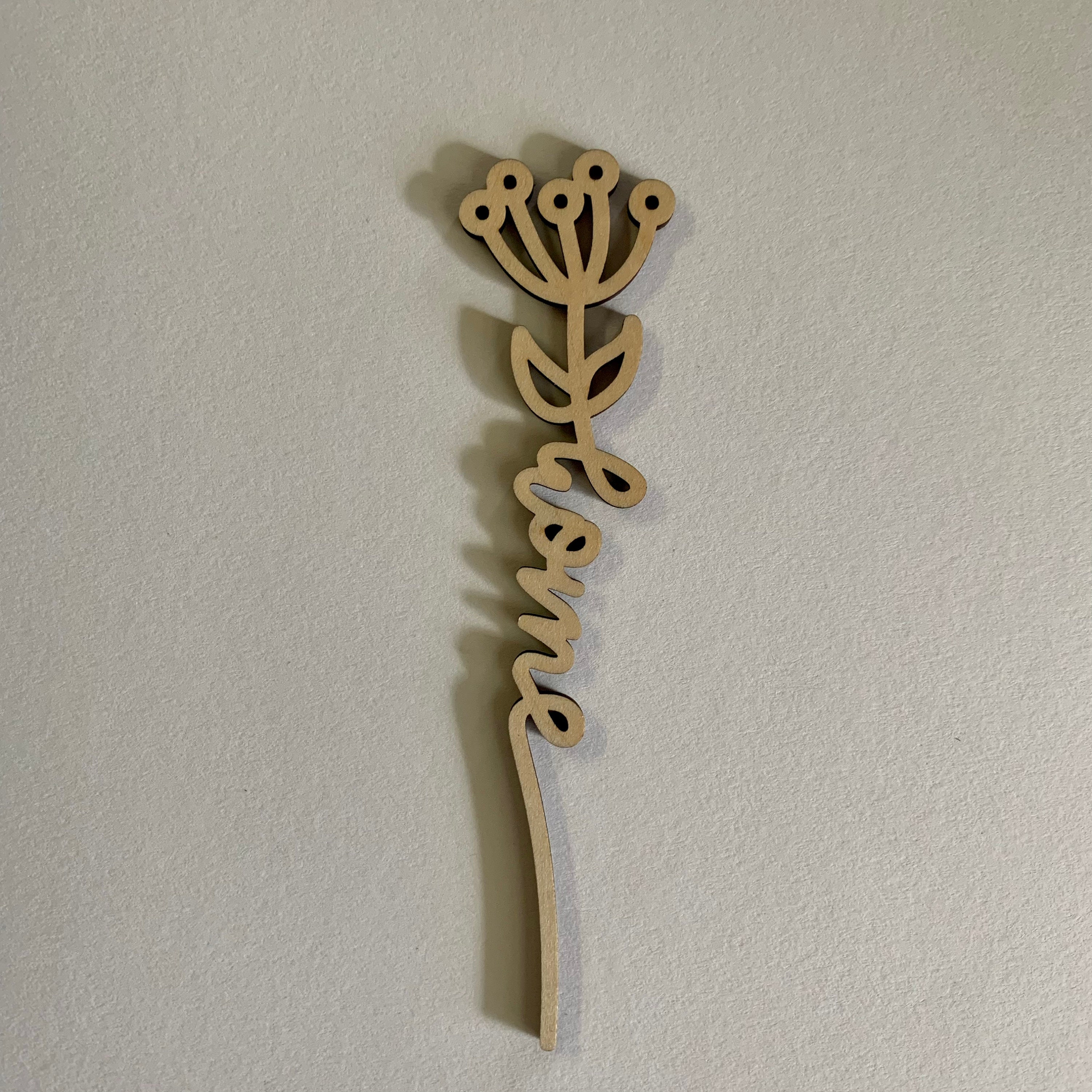 Garden Stakes Garden Decor Wooden Flowers Flower Pot Stakes - Etsy