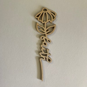 Garden Stakes Garden Decor Wooden Flowers Flower Pot Stakes - Etsy