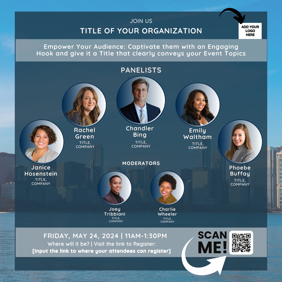 Professional Discussion Panel Flyer Promo Ad Editable Template - Etsy