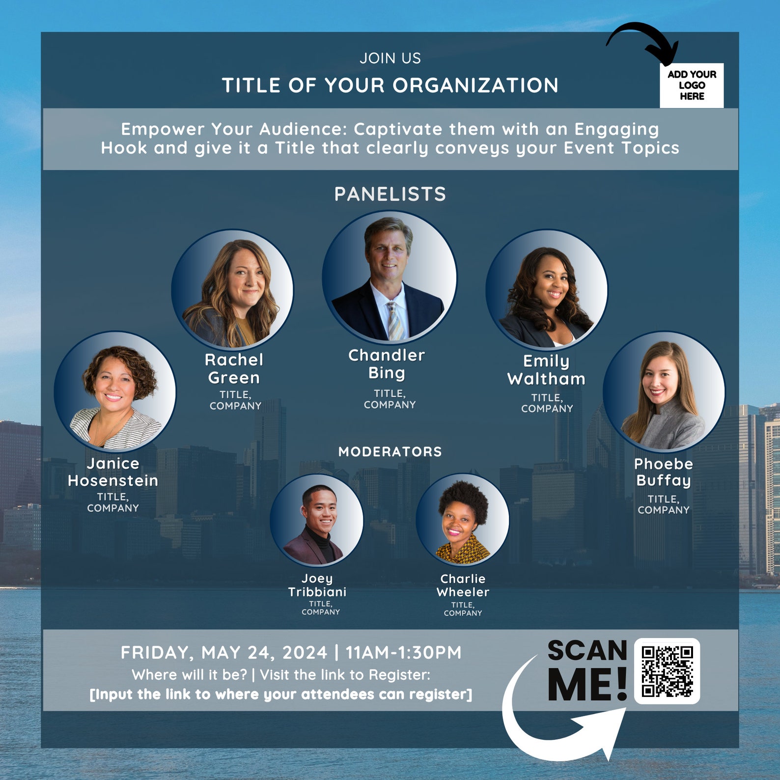 Professional Discussion Panel Flyer Promo Ad Editable Template - Etsy