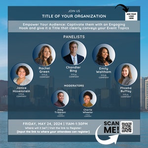 Professional Discussion Panel Flyer Promo Ad Editable Template - Etsy