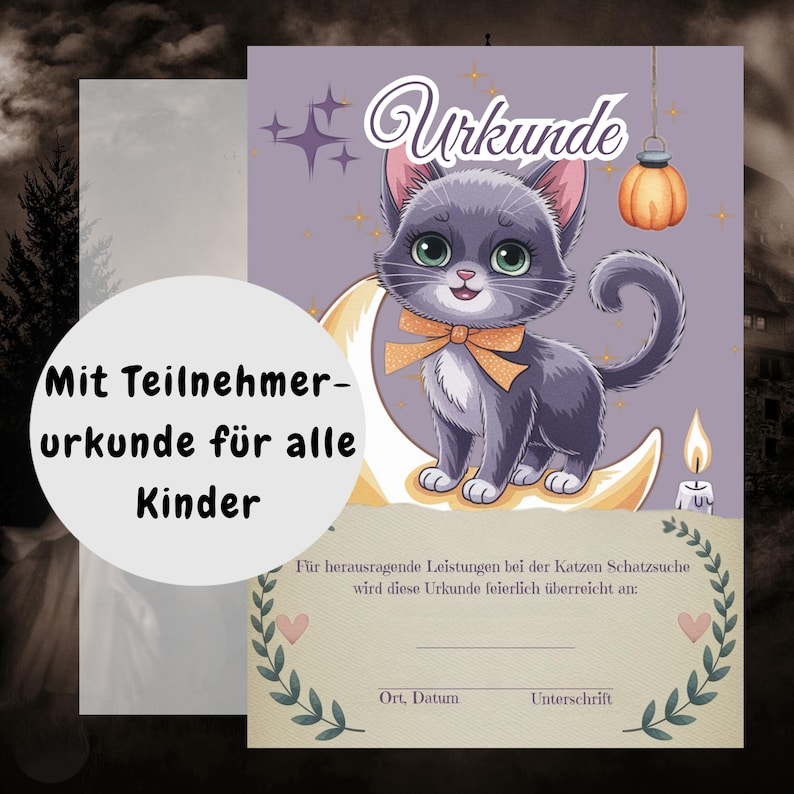 Cat Treasure Hunt, Printable Scavenger Hunt, Children's Birthday Party ...