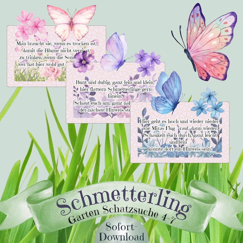 Butterfly Treasure Hunt Printable – Garden Scavenger Hunt for Children ...