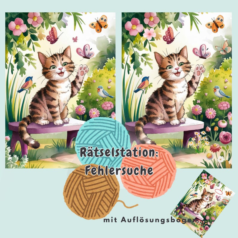 XL Cat Treasure Hunt, Cat Scavenger Hunt, Children's Birthday ...