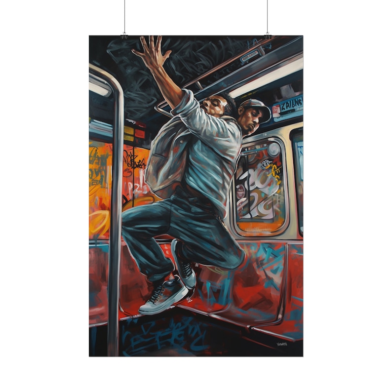 Twin Soul - NYC Subway Hip Hop Breakdancing Art Retro 80s Style Rolled ...