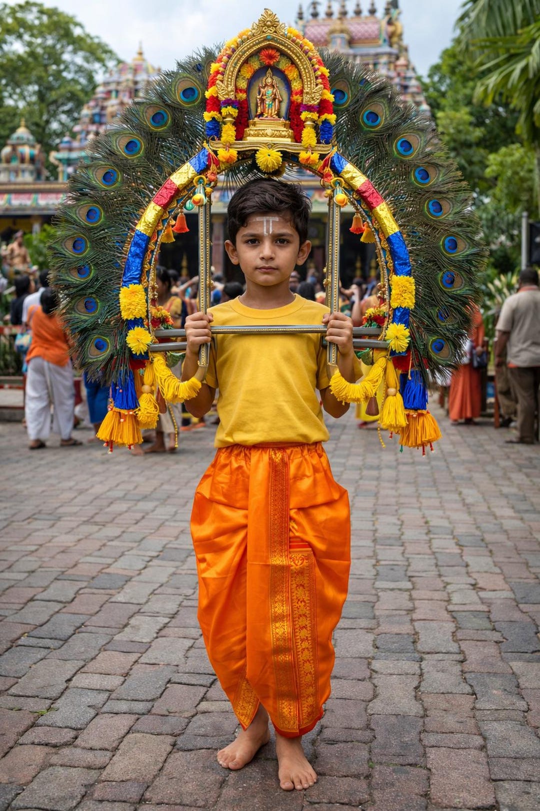 Kids Panchakajam Dhoti Pants Saffron Series - Etsy