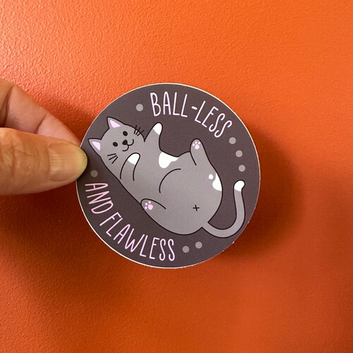 Ball-less and Flawless Sticker Weatherproof Sticker Vet - Etsy