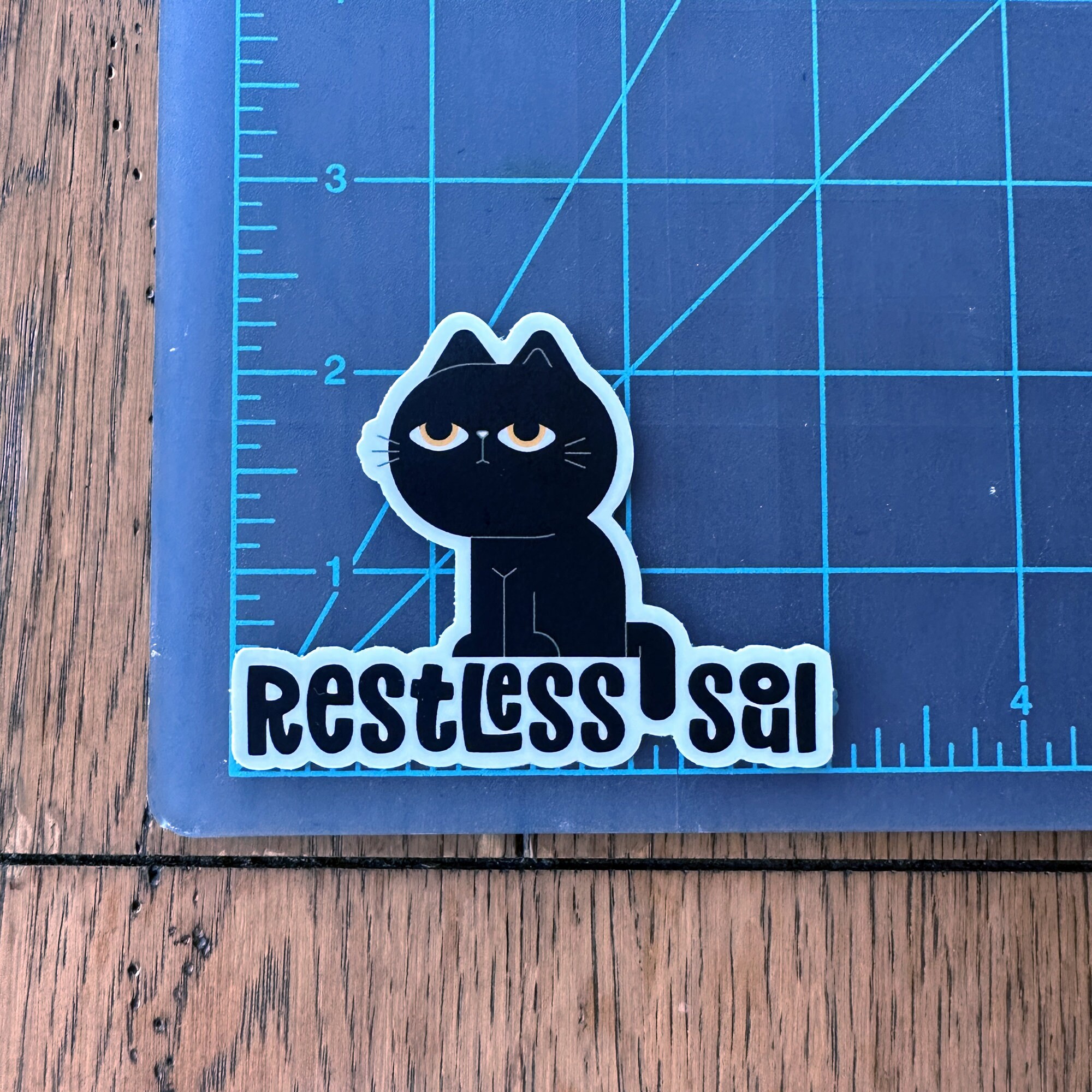 Restless Soul Sticker Funny Cat Meme Goth Dark Humor - Etsy