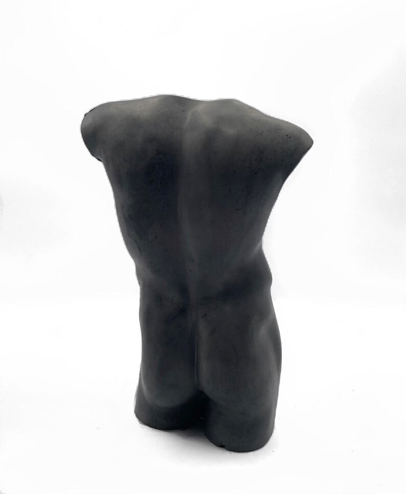 Customizable Concrete Male Torso David Statue 8inches Tall masculine ...