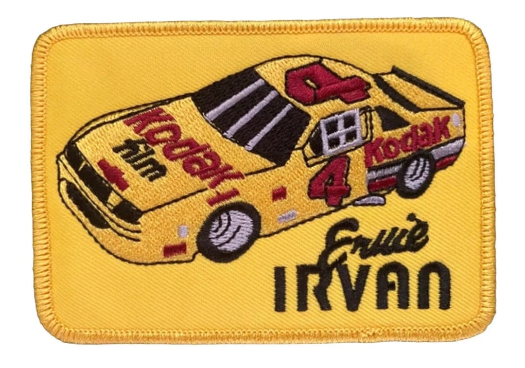 Ernie Irvan Kodak NASCAR Racing Patch Vintage Retro Style Iron on Hat ...