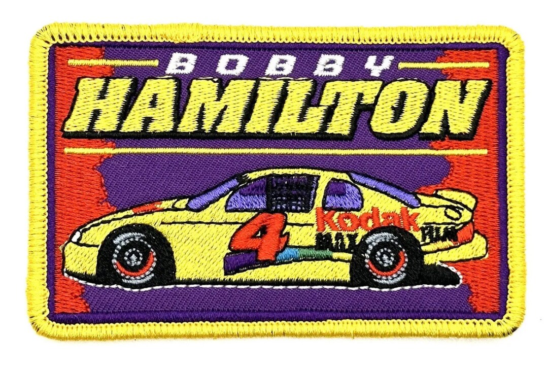 Bobby Hamilton Kodak Film Nascar Racing Patch Iron Sew on Vintage Style ...