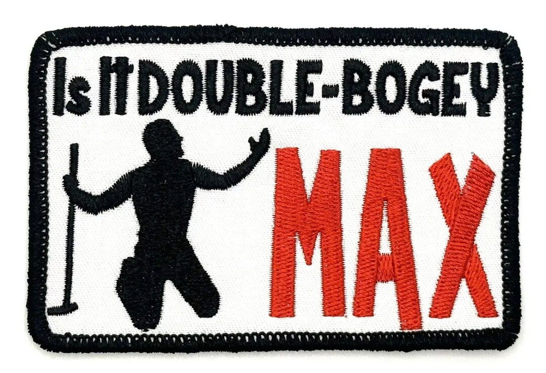 Double Bogey Golf Mens Funny Adult Humor Vintage Style Retro Patch Hat ...