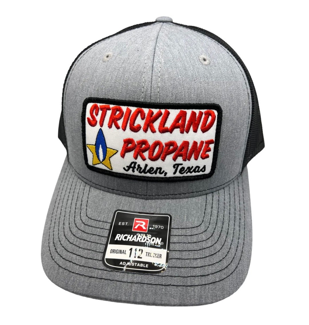 King of the Hill Strickland Propane Richardson 112 Trucker Snapback Hat Cap Vintage Style Patch ...