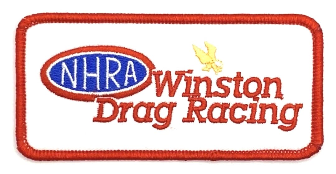 NHRA Winston Drag Racing Series Retro Eagle Vintage Style Patch Hat Cap ...