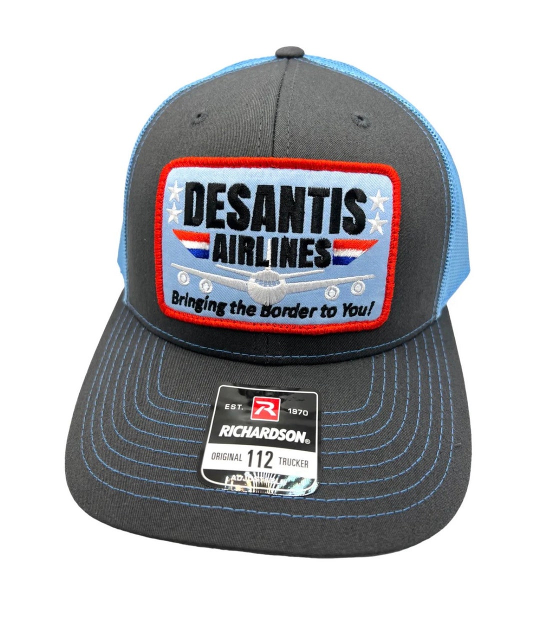 Ron Desantis Airlines Richardson 112 Trucker Snapback Hat Cap Vintage ...