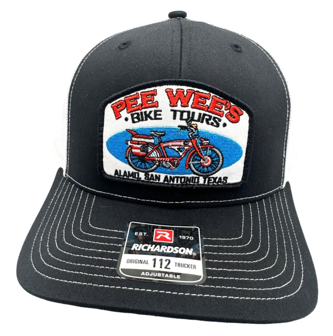 Pee Wee Herman Movie Bike Tours Richardson 112 Trucker Snapback Hat Cap ...