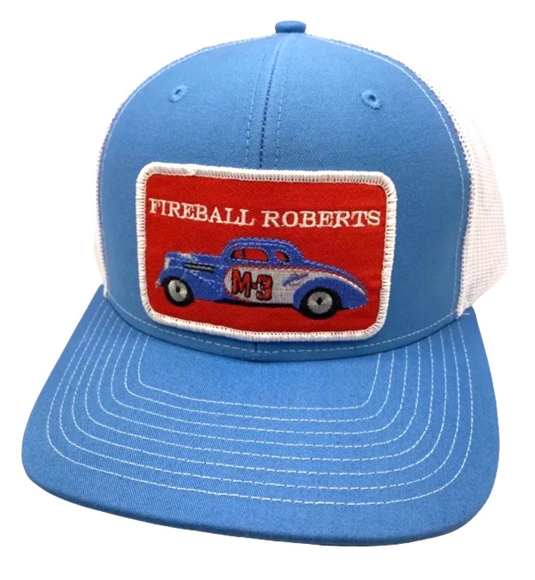 Fireball Roberts Nascar Racing Richardson 112 Trucker Snapback Hat Cap ...