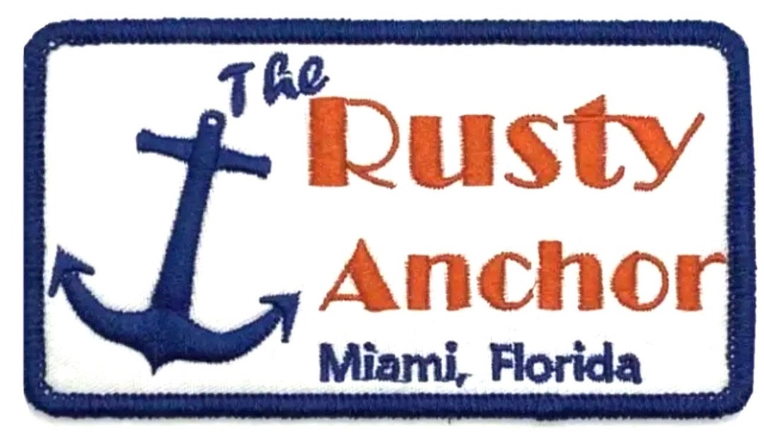 The Rusty Anchor Bar Golden Girls Miami FL TV Show Patch Vintage Style ...
