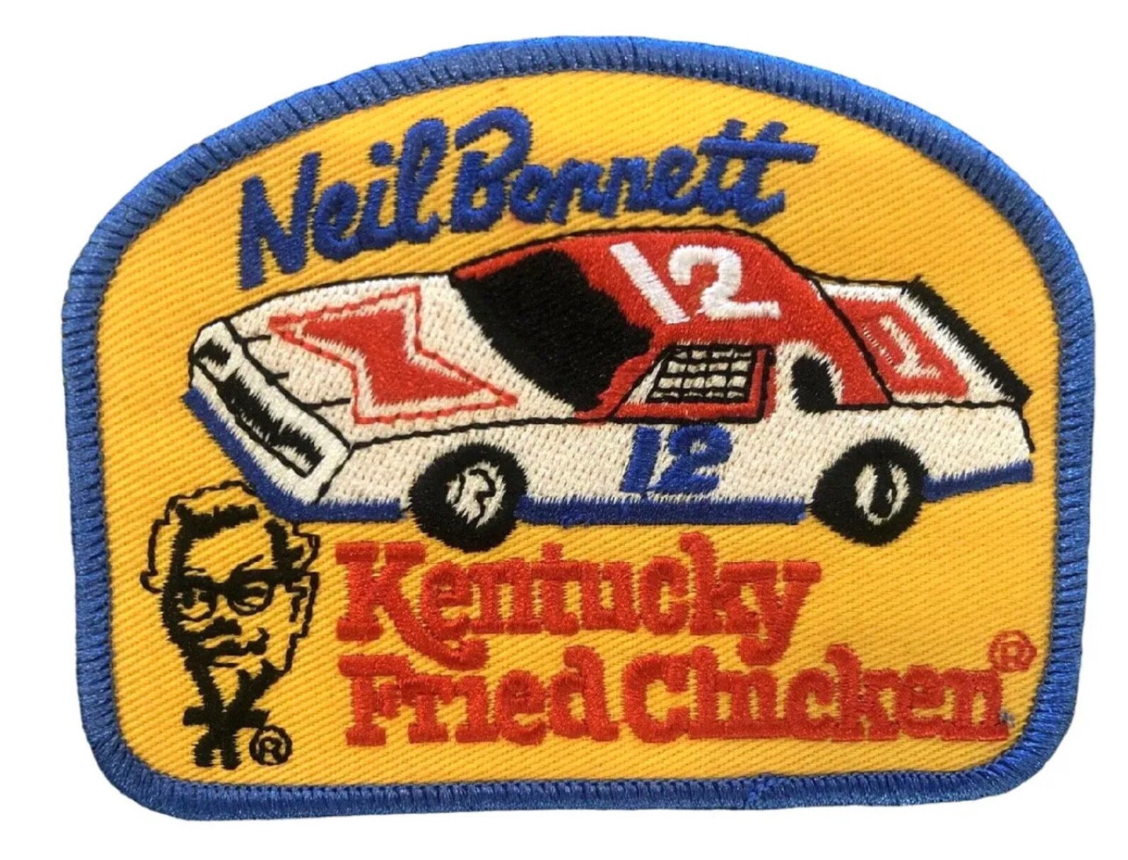 Neil Bonnett KFC NASCAR Car Racing Patch Vintage Retro Style Iron On ...