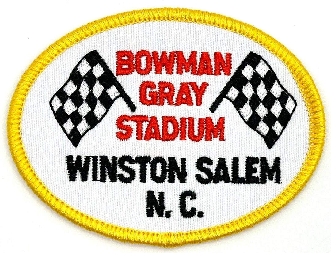 Bowman Gray Stadium Winston Salem NASCAR Patch Iron Sew on Vintage ...