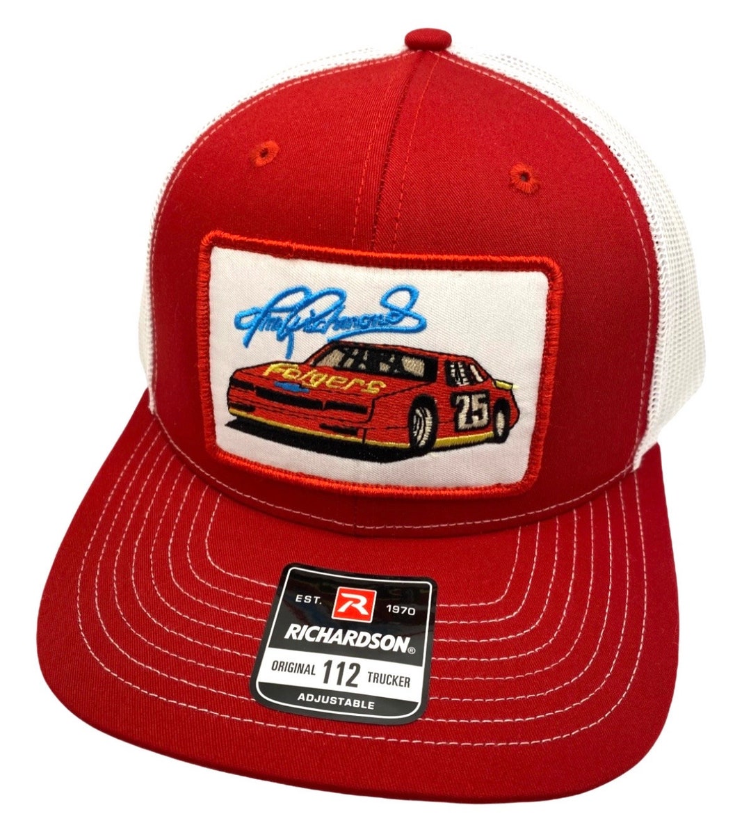 Tim Richmond Nascar Racing Richardson 112 Trucker Snapback Hat Cap ...