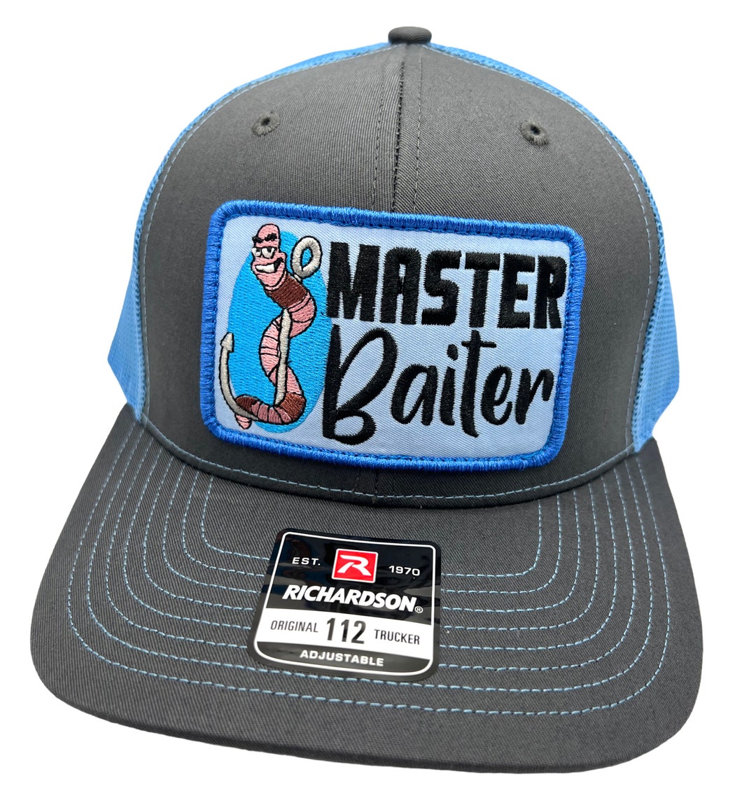 Master Baiter Fishing Humor Funny Patch Richardson 112 Trucker Hat Cap Snapback - Etsy